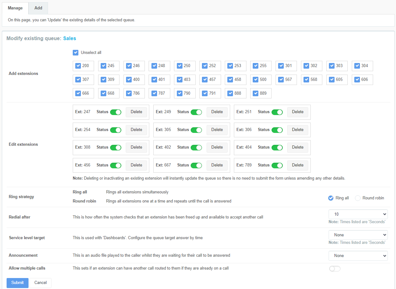 Update to Queues - Packnet